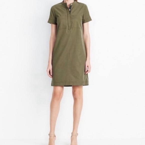 J. Crew | Dresses | Jcrew Shift Dress In Olive | Poshmark